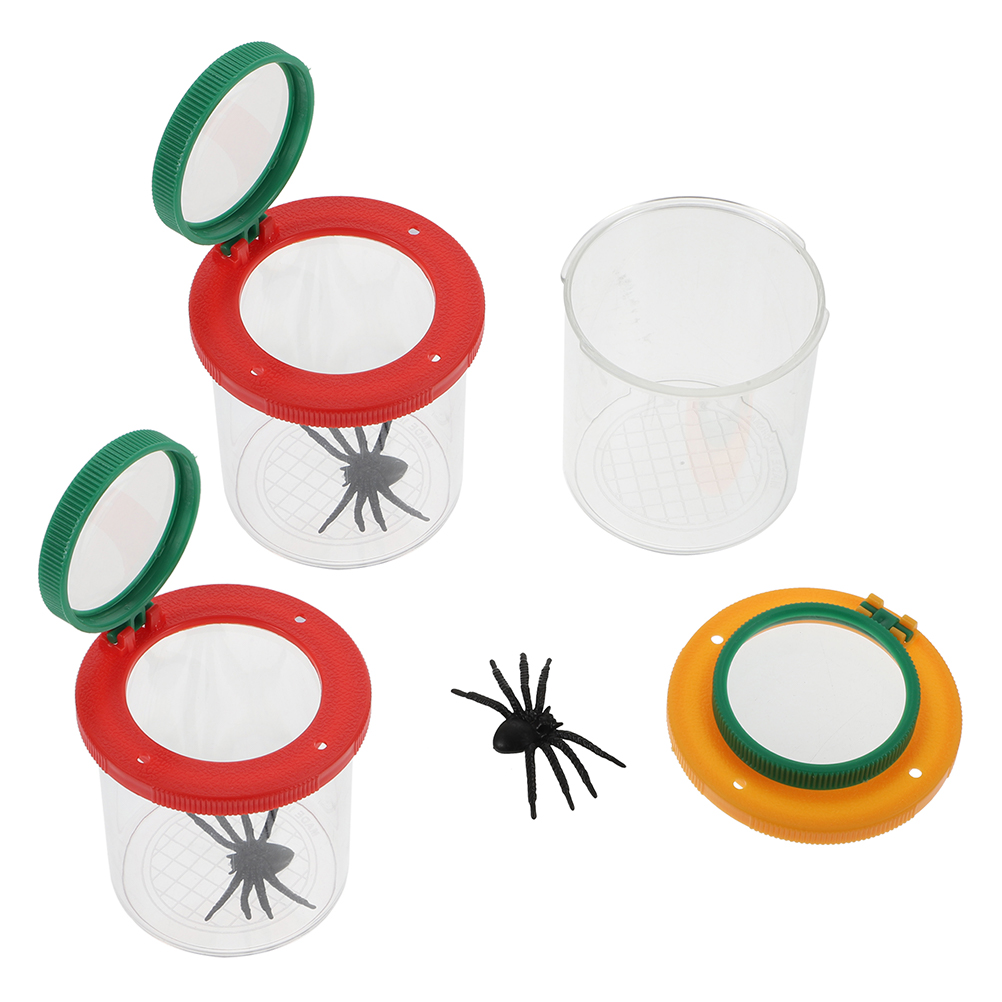 HOMEMAXS 3 Pcs Jar Magnifier Magnifying Container Catcher Kids Child ...