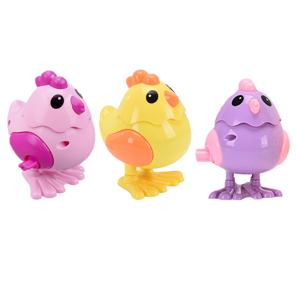 HOMEMAXS 3 Pcs Jumping Chicken Toy Random Color Toys Clockwork Child ...