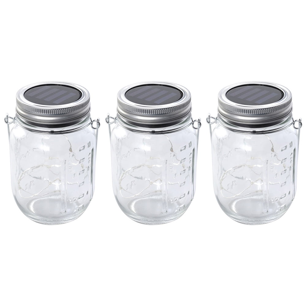 HOMEMAXS 3 Pcs Micro Scenes Toys Solar Jar Lights Lanterns - Walmart.com