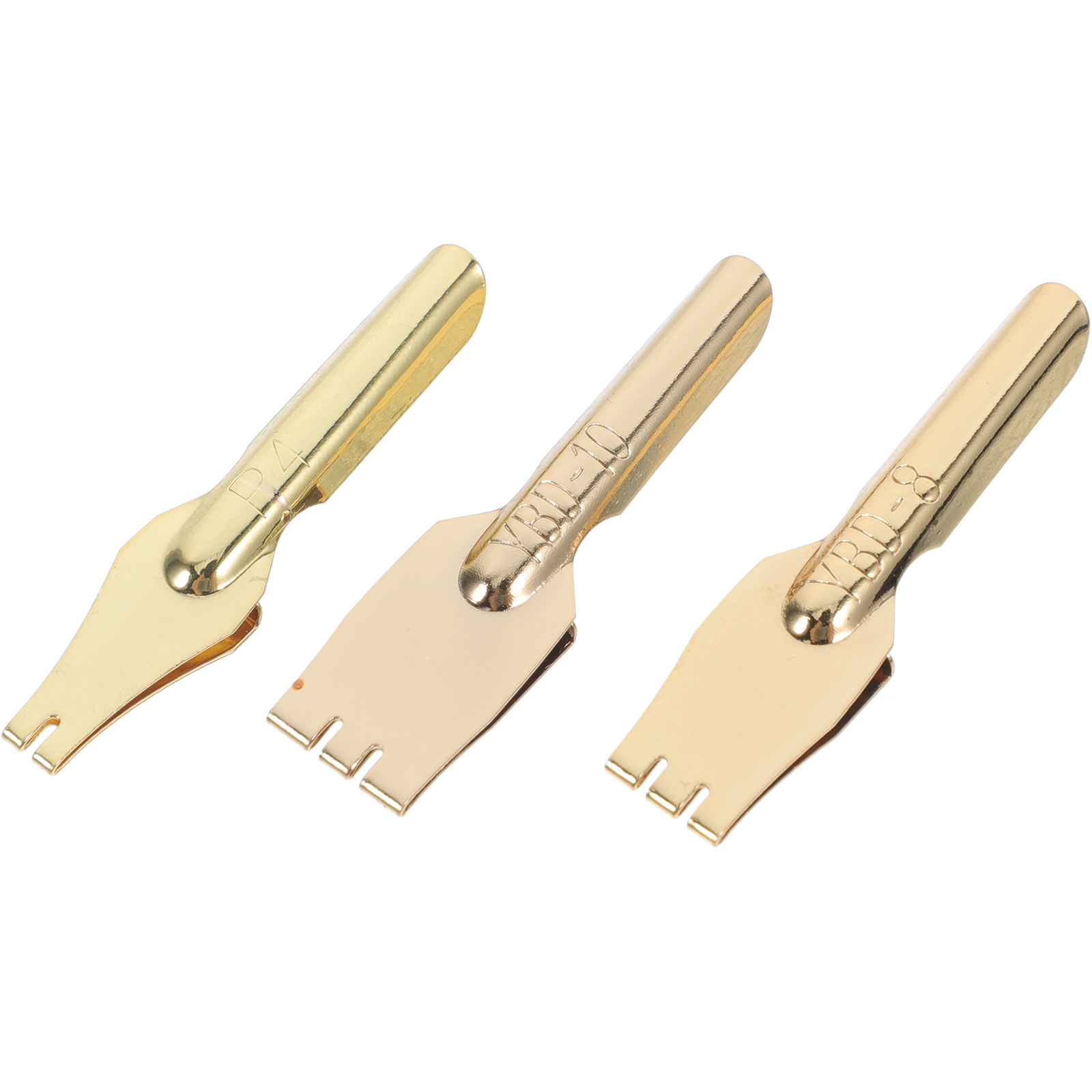 3 Pcs Plated Tibetan Fountain Pen Tip Man Student 3.90X1.00X0.30CM ...