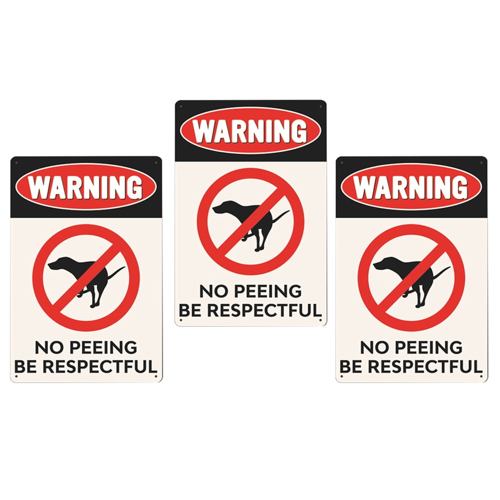 HOMEMAXS 3 Pcs Signs Dog Warning Hanging Painting Prevent Pet ...