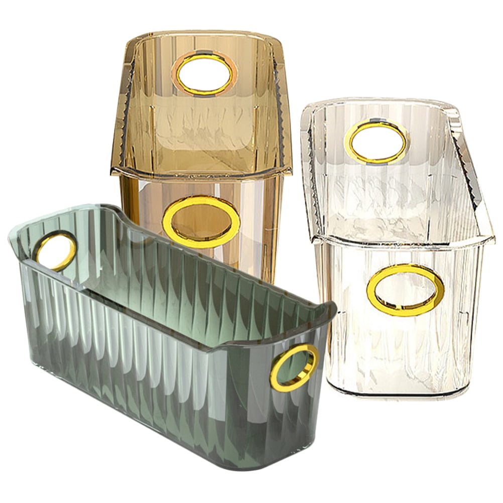 HOMEMAXS 3 Pcs Stackable Narrow Storage Box Stationery Study Room ...