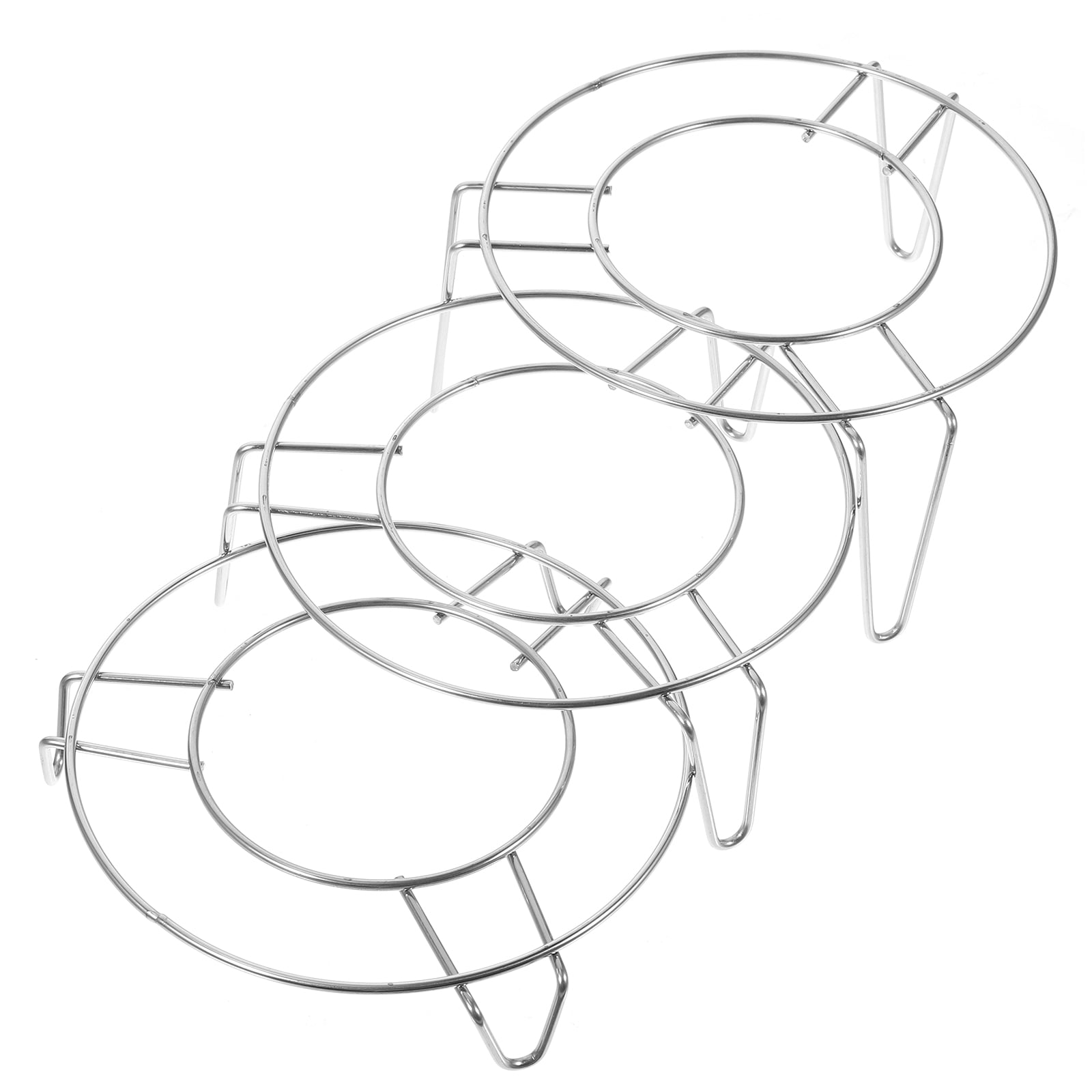 HOMEMAXS 3 Pcs Steam Plate Steamers Rack Bracket Stainless Steel Tripod ...