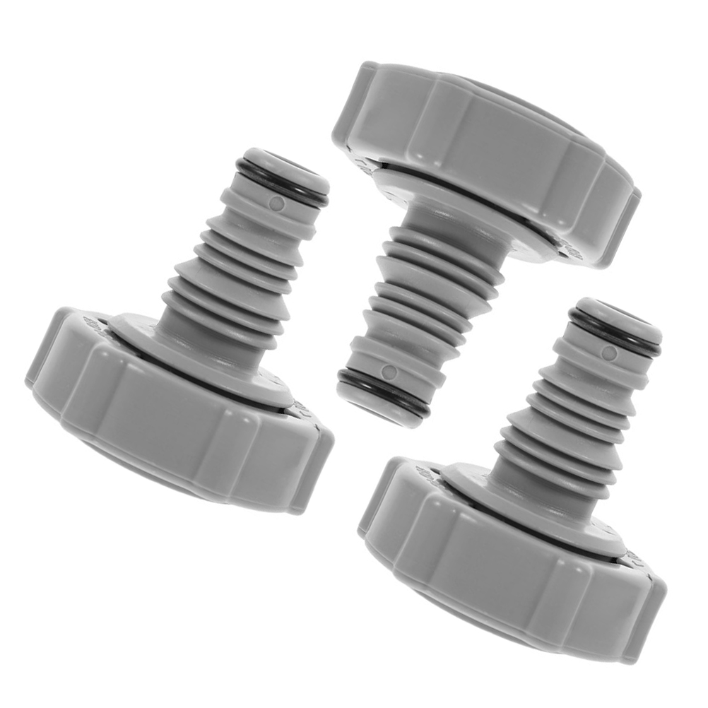 HOMEMAXS 3 Pcs Swimming Pool Drain Pipe Connector 5.20X5.00X5.00CM Grey ...