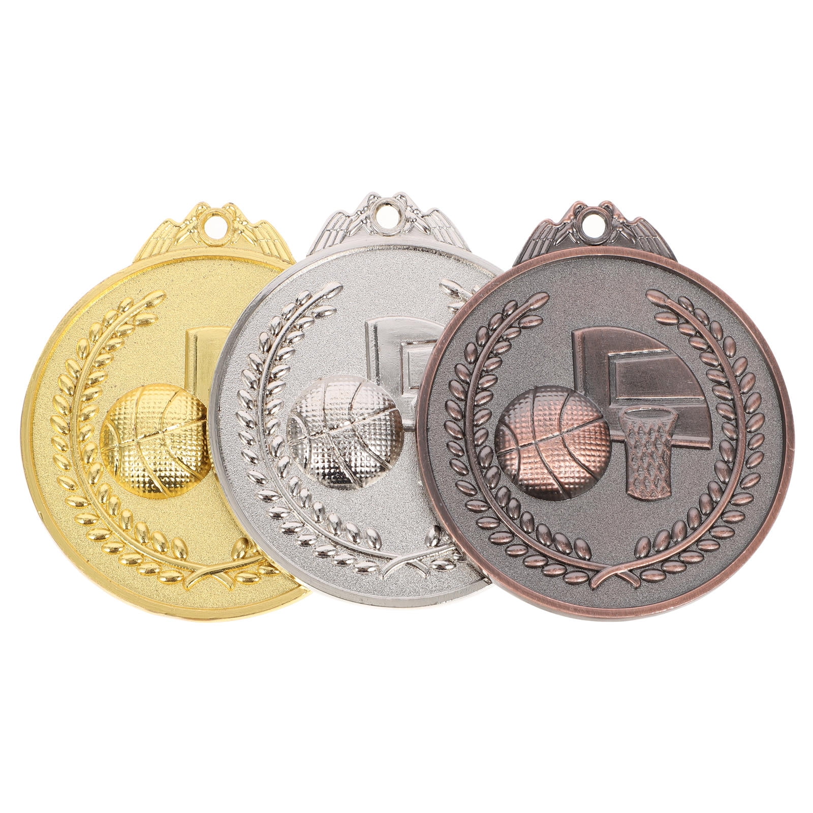HOMEMAXS 3 Pcs The Medal Basketball Trophy Netball Medals for Awards ...