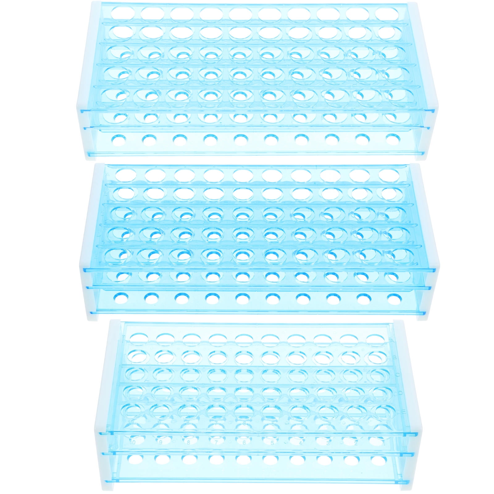 3 Pcs Tube Lab Dispensing Tools Test Tube Rack 25.00X11.20X6.70CM ...