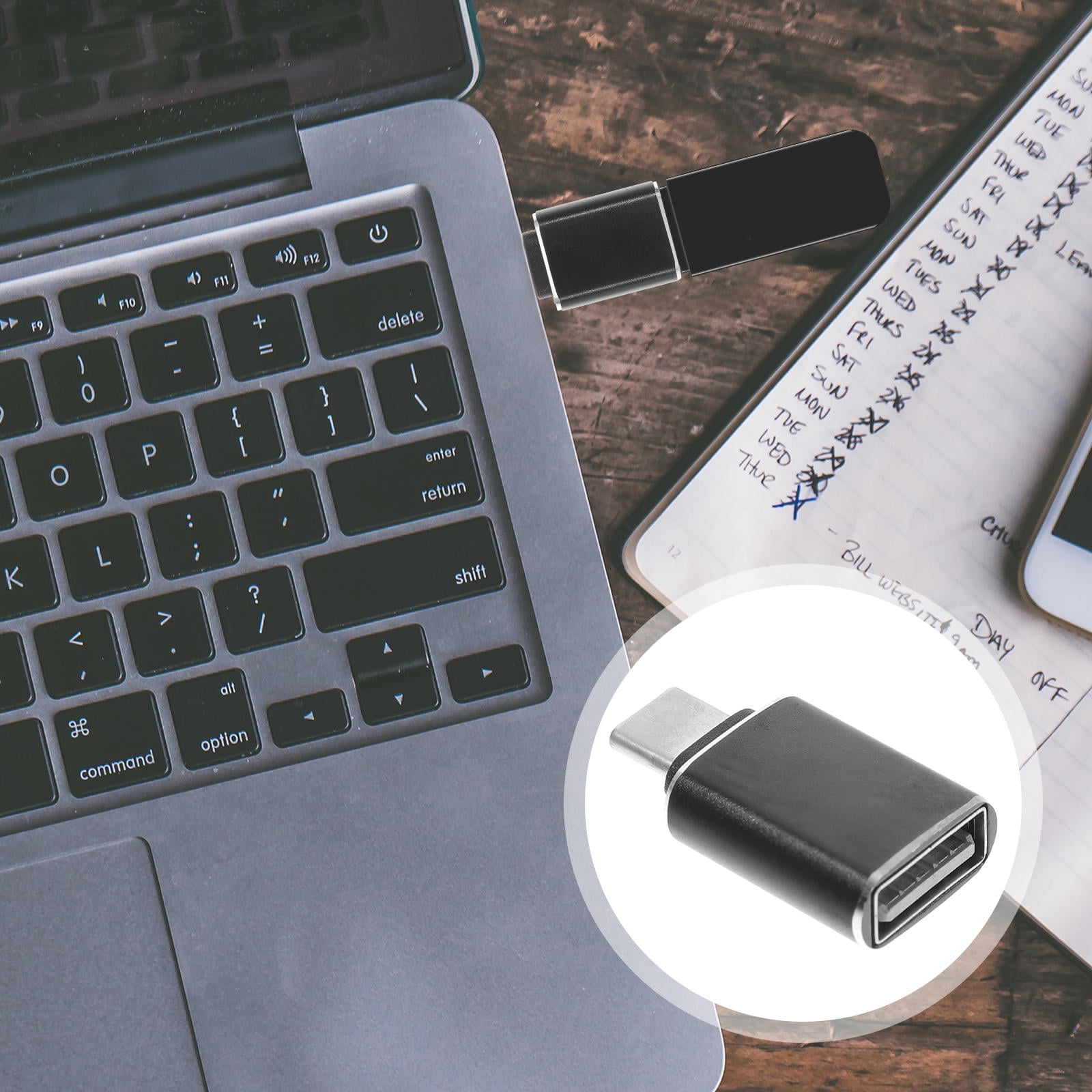 HOMEMAXS 3 Pcs USB To Type Adaptor Tablet Adapter Chic and Beautiful ...