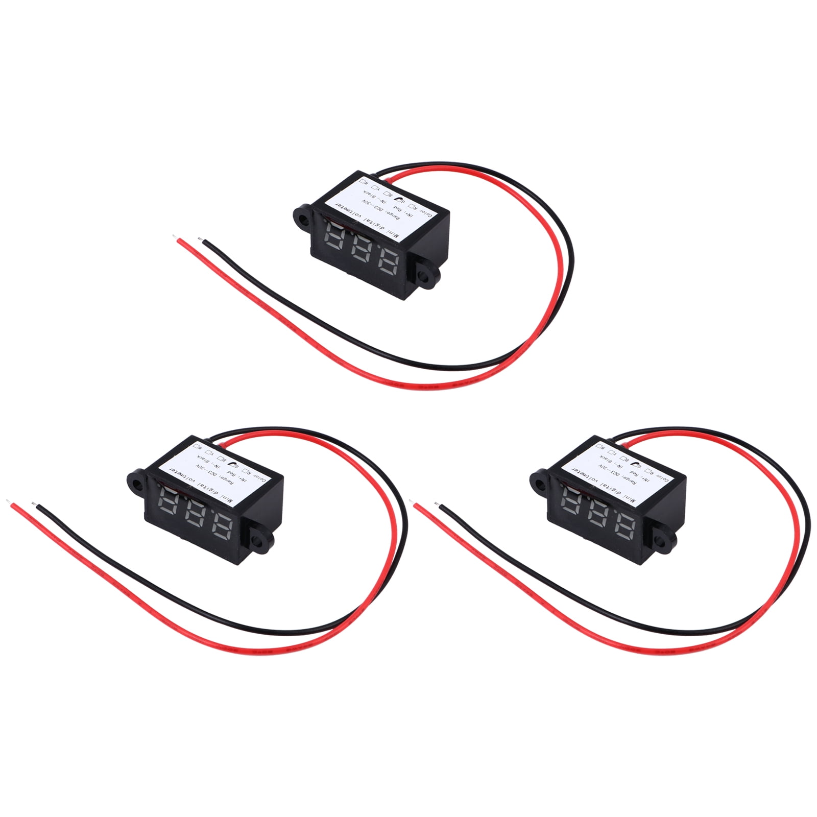HOMEMAXS 3 Pcs Voltage Testers Waterproof Voltmeter Reverse Polarity ...