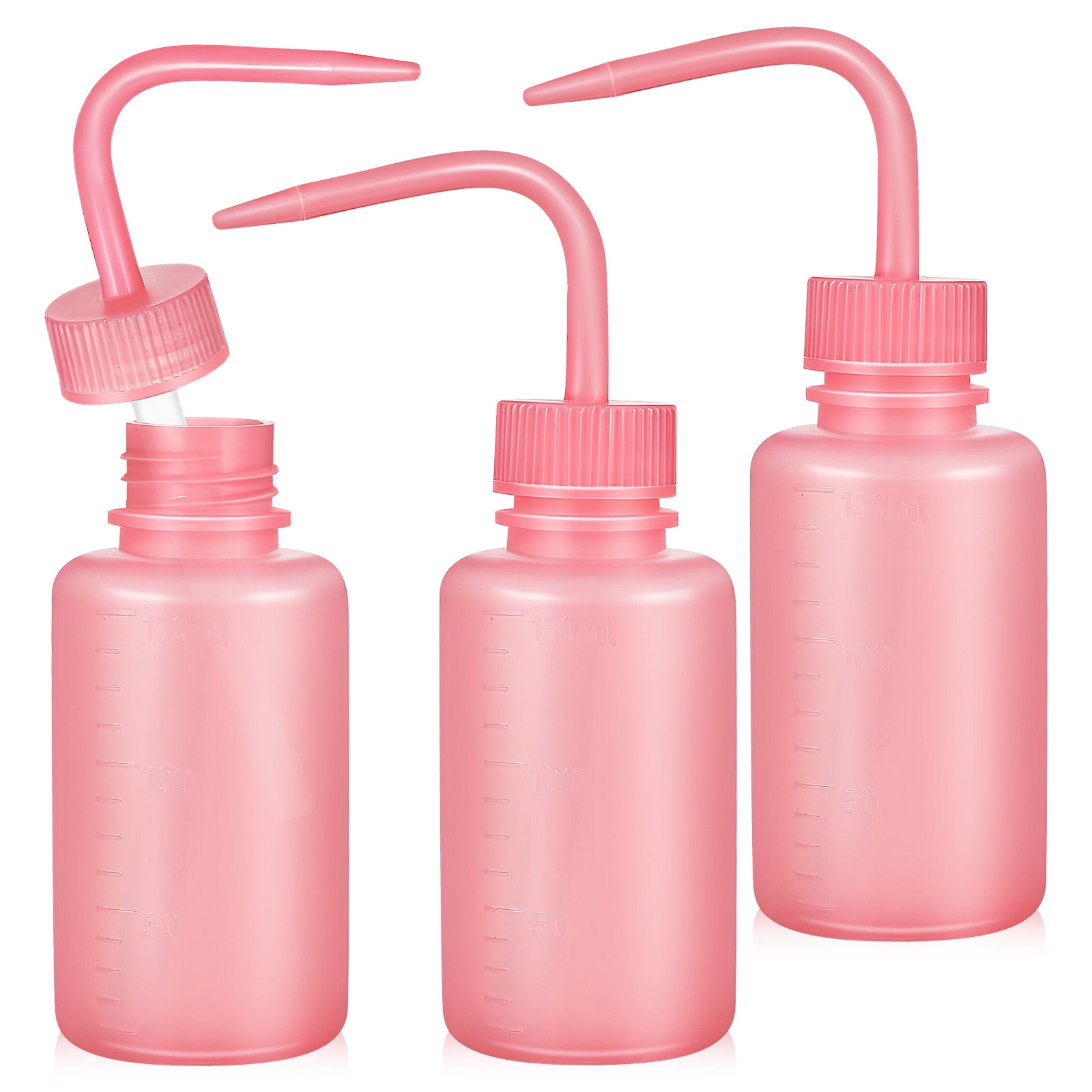 3 Pack Pink Lash Rinse Bottles for Eyelash Extensions with and ...