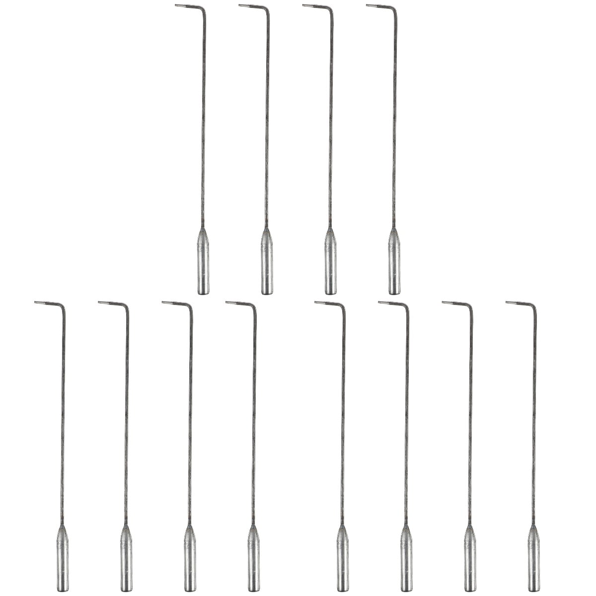 HOMEMAXS 3 Pieces Steel Fireplace BBQ Ash Hook High Temperature Stove ...