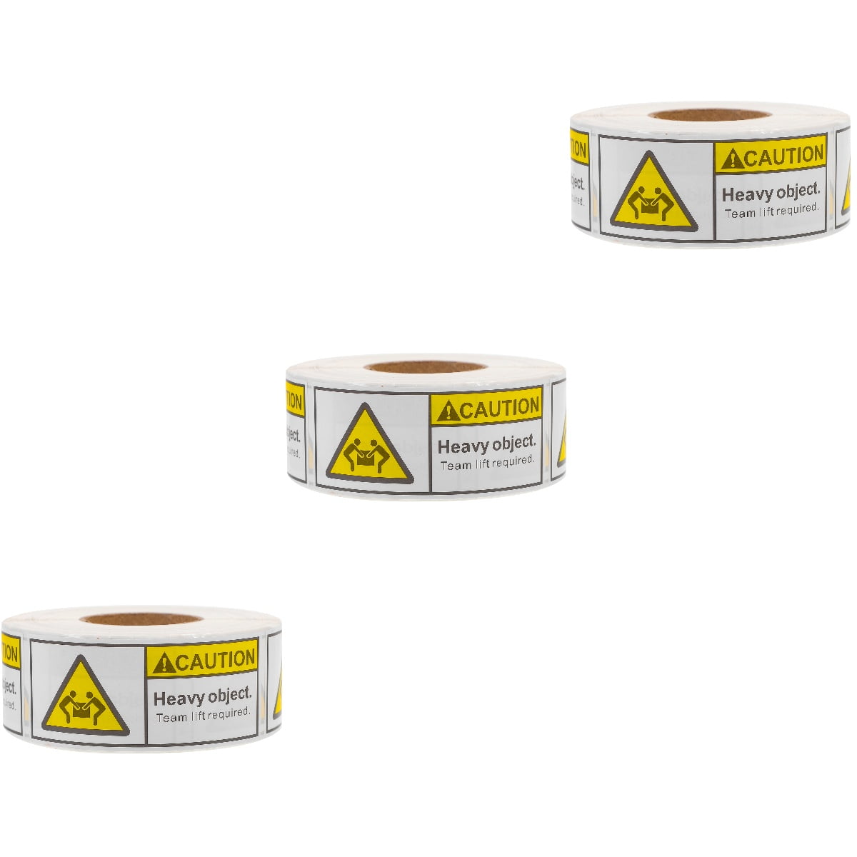 HOMEMAXS 3 Rolls Caution Heavy Object Labels Team Lift Required Sticker ...