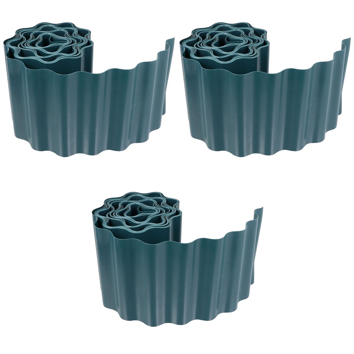 HOMEMAXS 3 Rolls Corrugated Garden Lawn Flexible Decorative Grass Fence ...