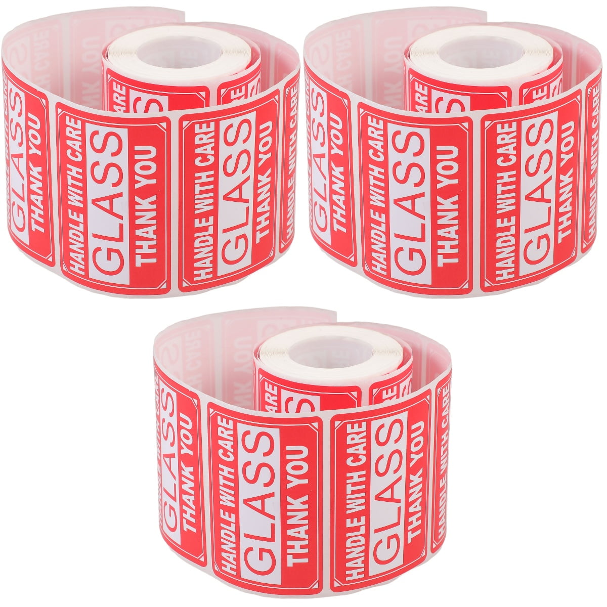 HOMEMAXS 3 Rolls Fragile Shipping Stickers Fragile Product Labels ...