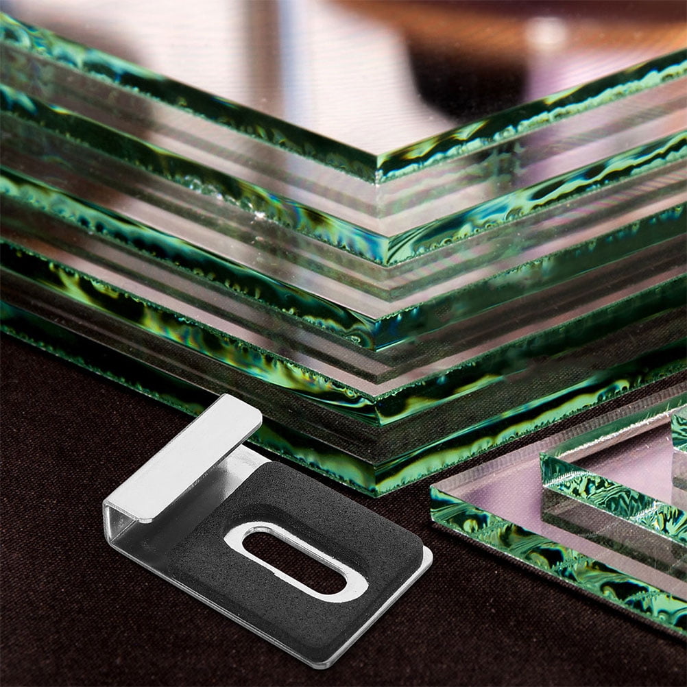 HOMEMAXS 3 Set Heavy Duty Mirror Clips Mirror Hanger Clip Kit Mirror ...