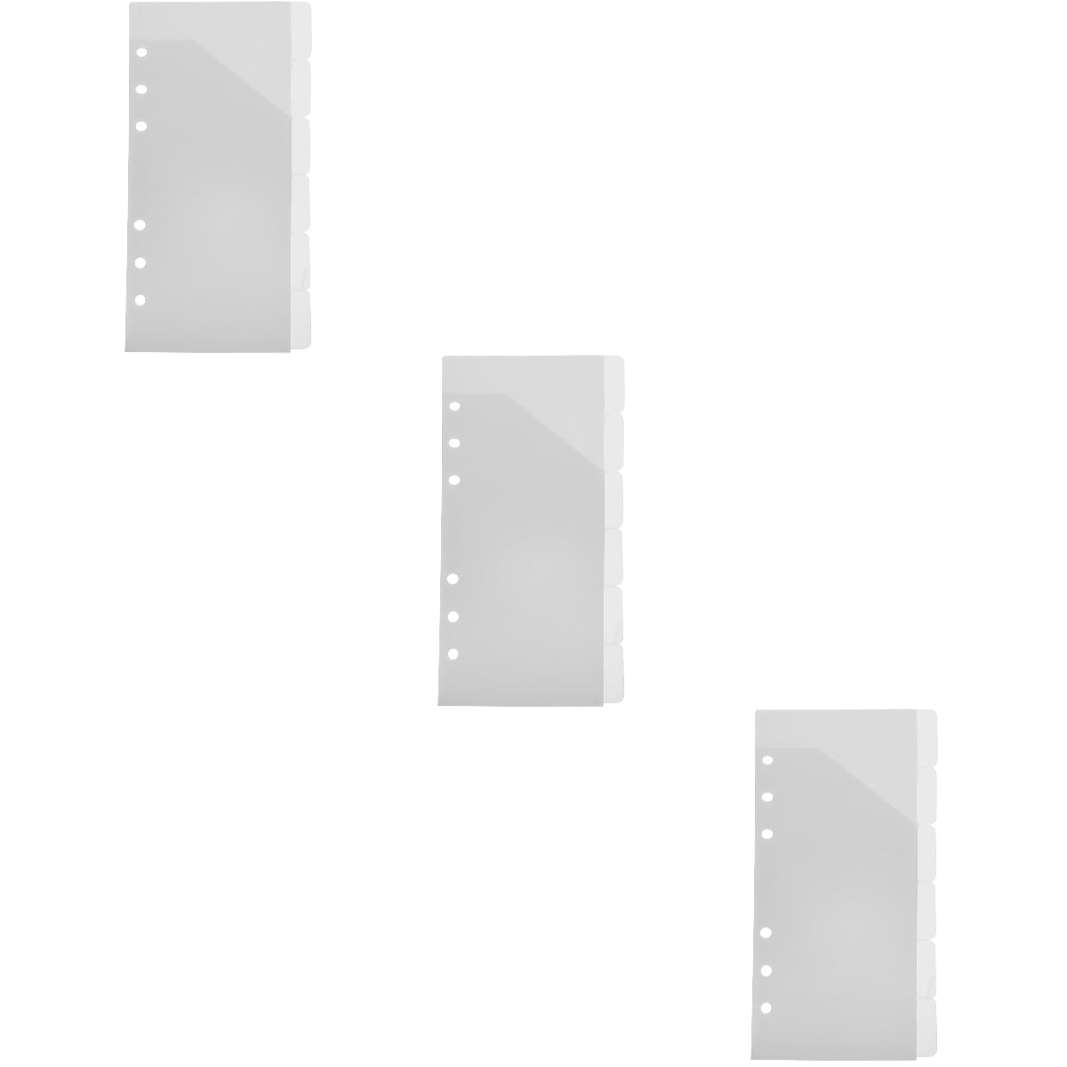 HOMEMAXS 3 Sets Binder Pockets 6-Hole Binder Pocket Plastic Binder ...