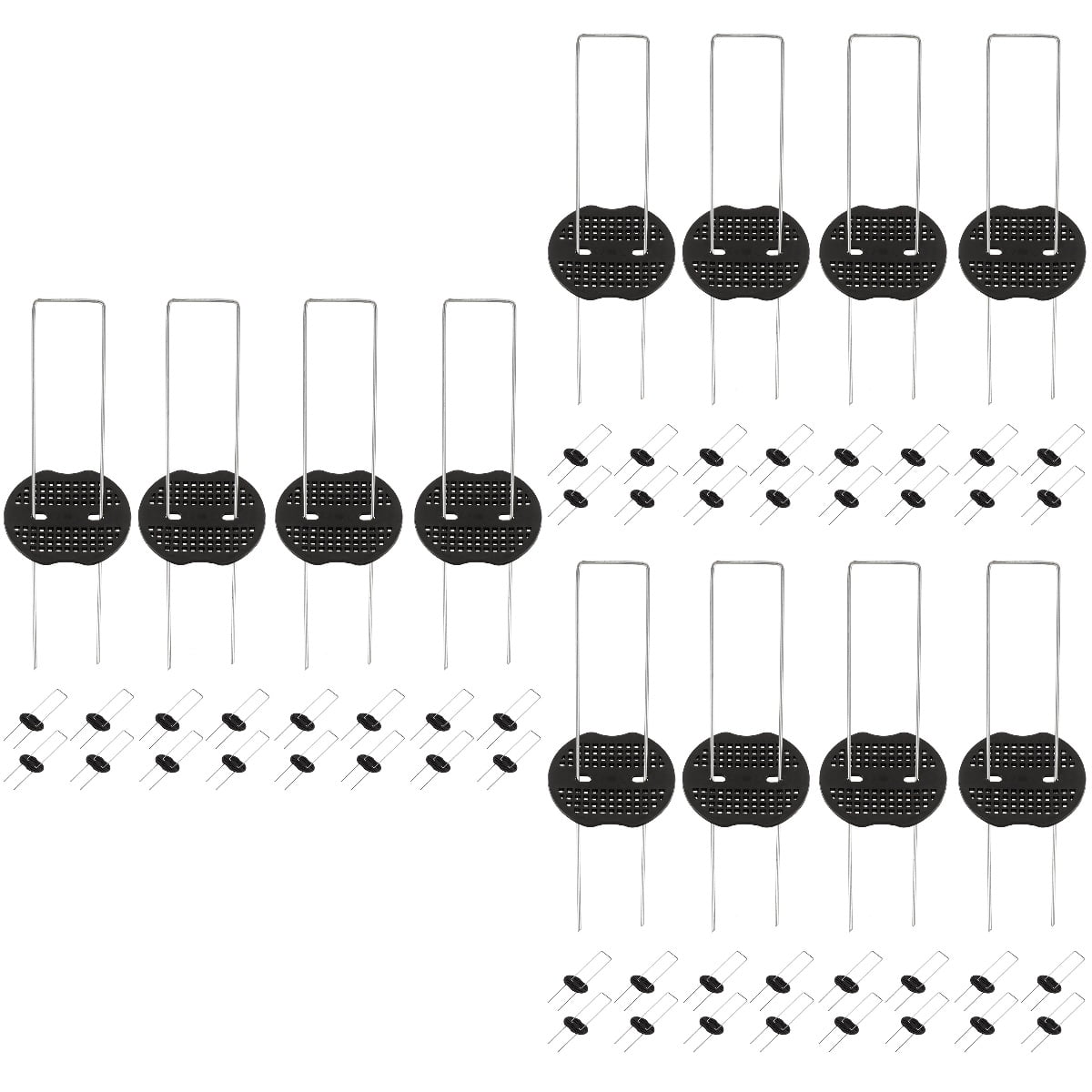 HOMEMAXS 3 Sets Ground Nails Fixing Nails Lawn Nails with Buffer Washer ...