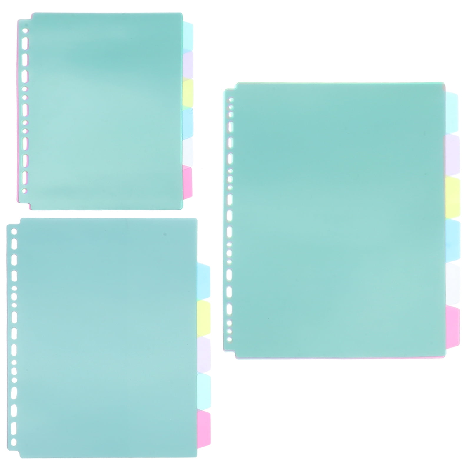 3 Sets Binder Dividers Assorted Color for Books Manuals Reports Office ...