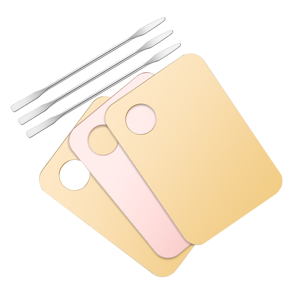 HOMEMAXS 3 Sets Makeup Mixing Tray for Foundation Adjustable Mat Car ...