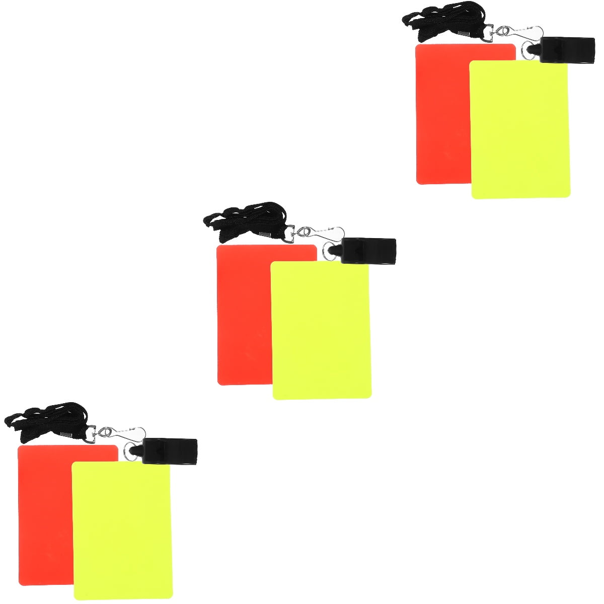HOMEMAXS 3 Sets Matches Red Yellow Judge Cards Football Soccer Standard ...