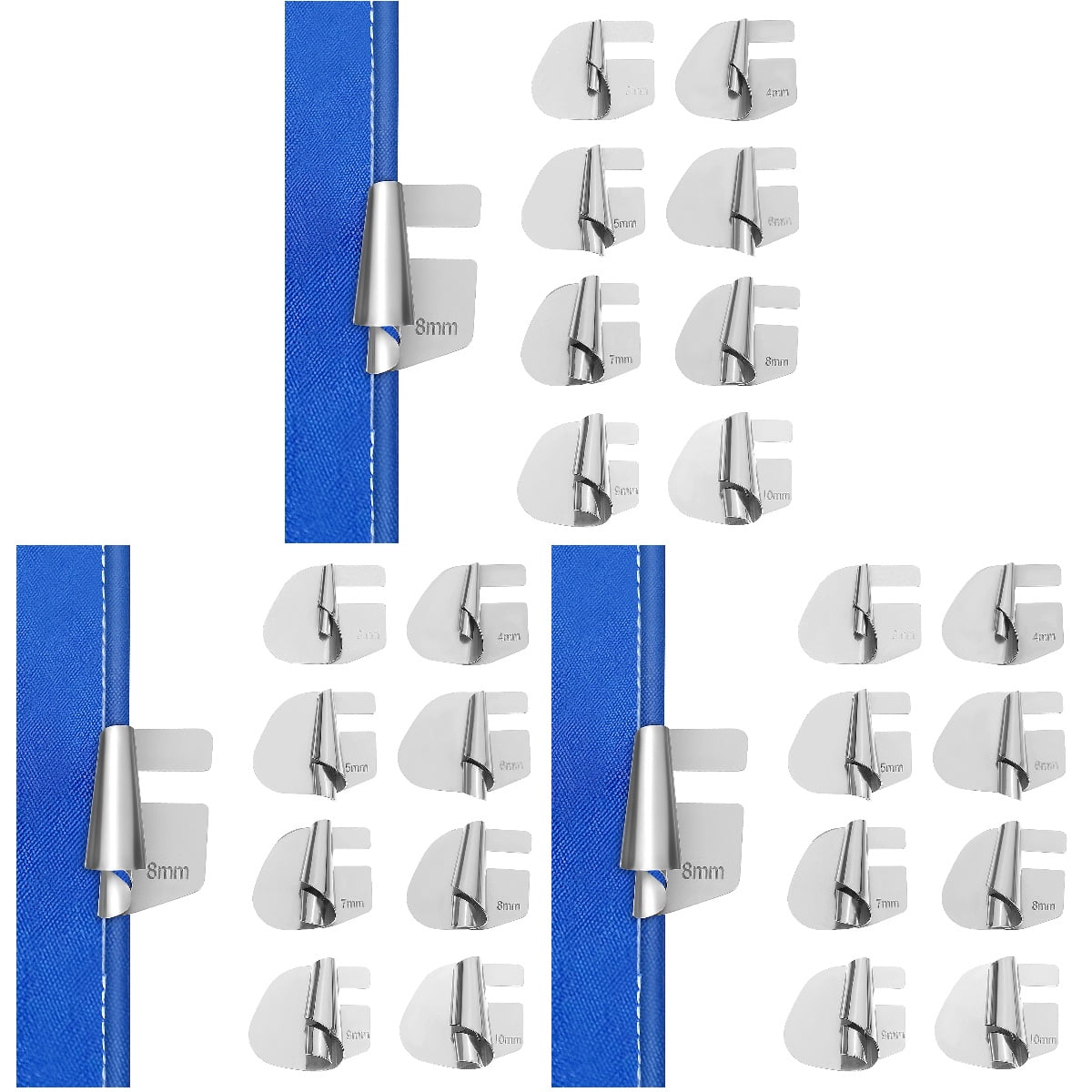 HOMEMAXS 3 Sets Pressure Feet Sewing Rolled Hemmer Feet Wide Rolled Hem ...