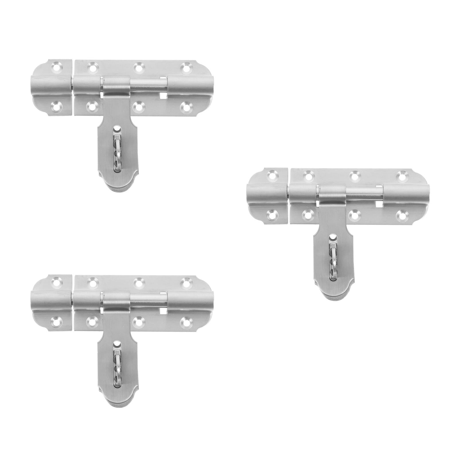 HOMEMAXS 3 Sets Stainless Steel Door Bolt Slide Latch Barrel Bolt Lock ...