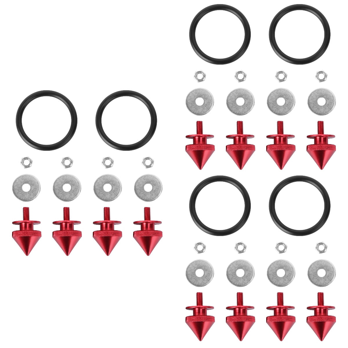 HOMEMAXS 3 Sets of Auto Bumper Wheel Eyebrow Metal Fastener Screw Rivet ...