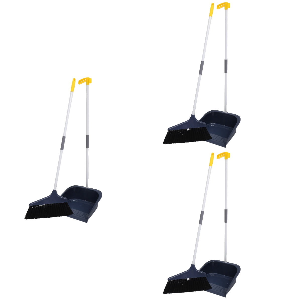 HOMEMAXS 3 Sets of Broom Dustpan Kit Household Floor Home Cleaning ...