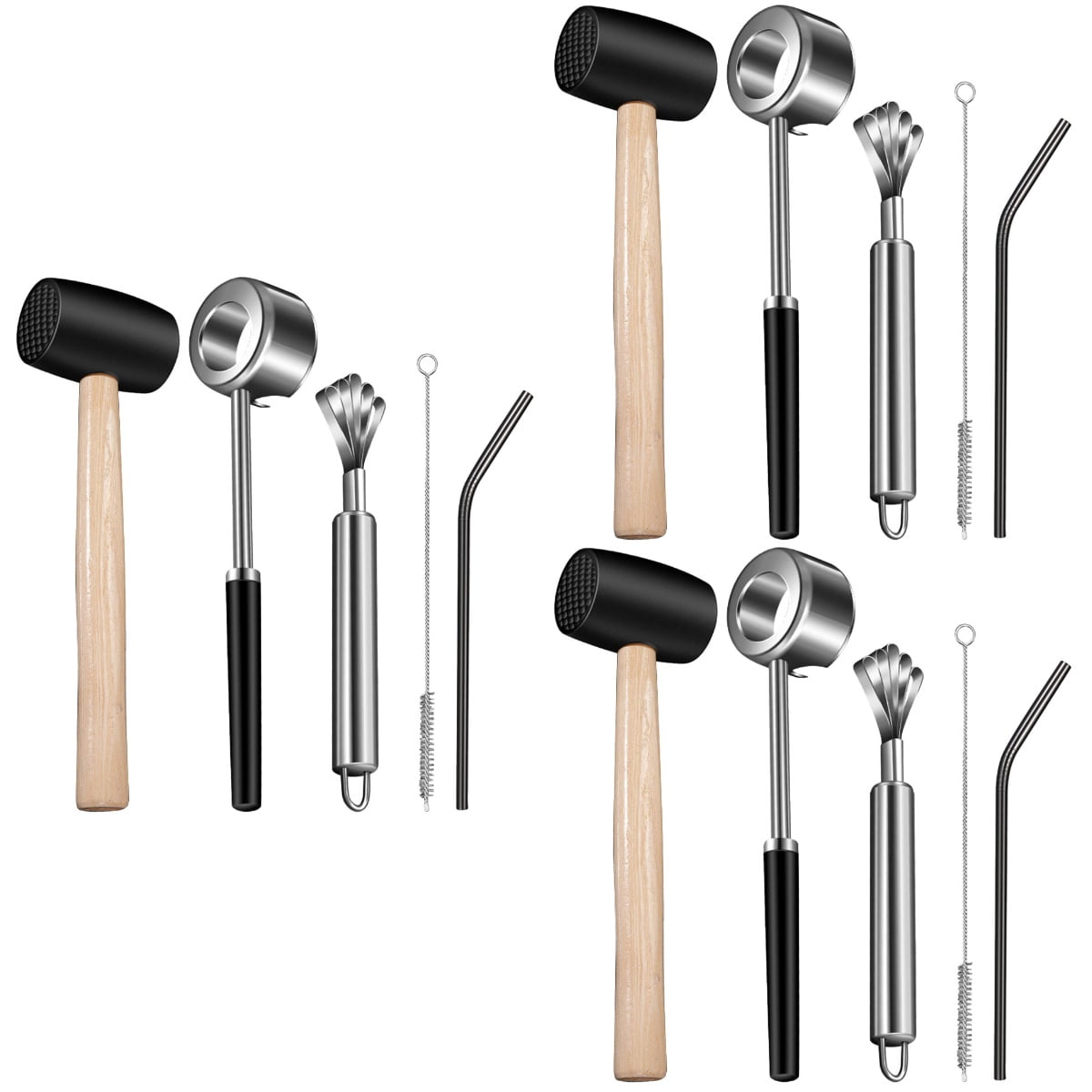 HOMEMAXS 3 Sets of Coconuts Shell Breaker Hammer Coconuts Trepanning ...