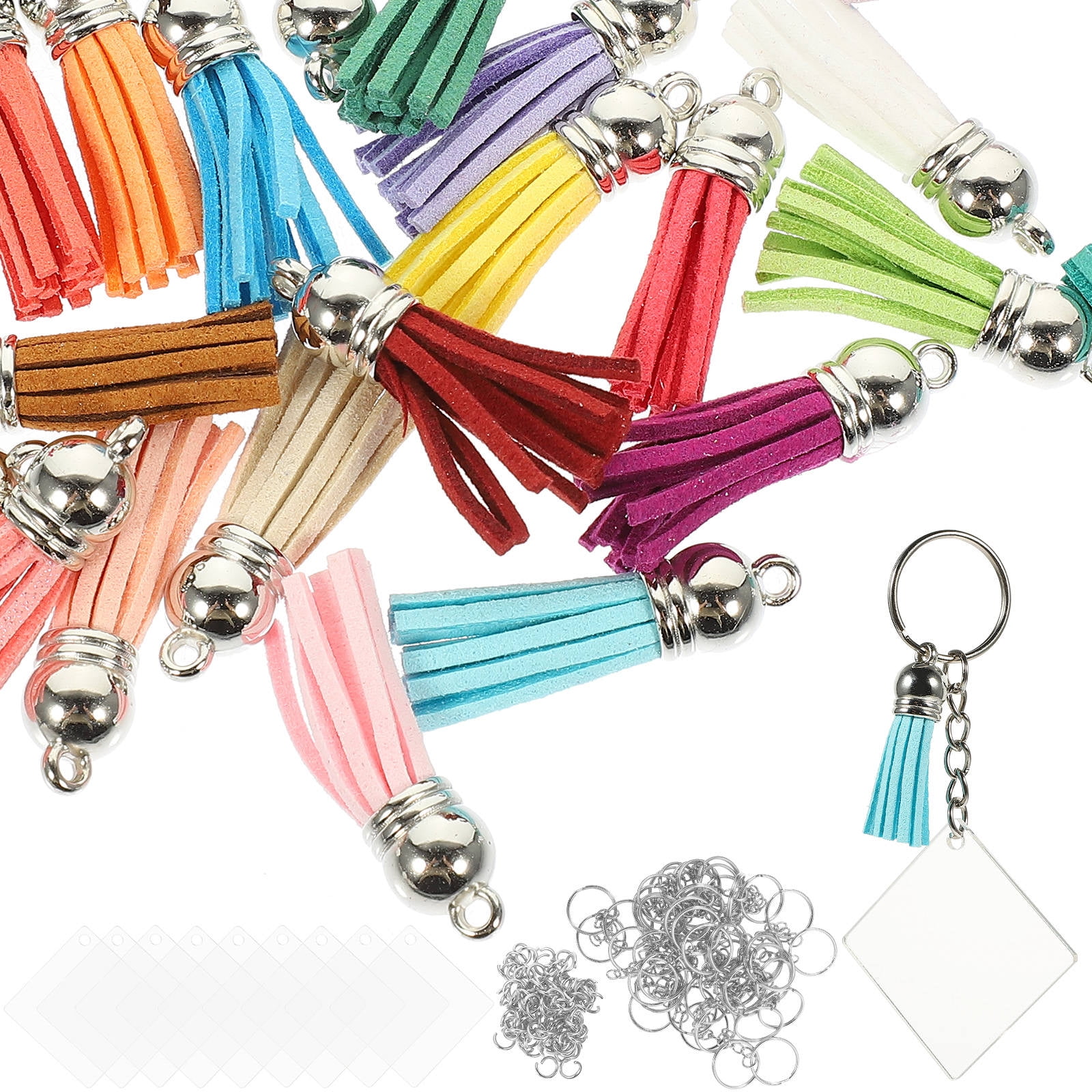 HOMEMAXS 3 Sets of Decorative Blank Keychains Multi-function ...