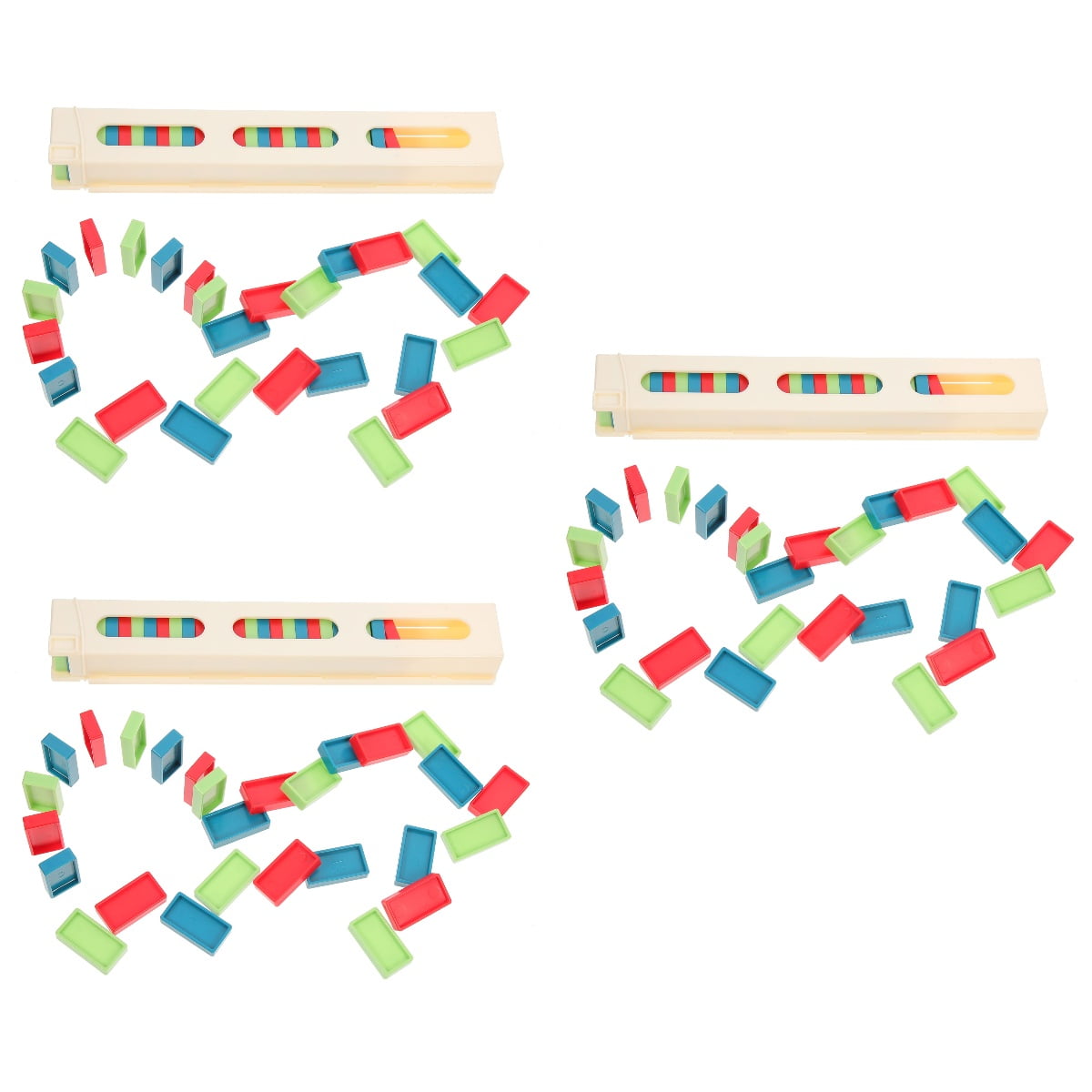 HOMEMAXS 3 Sets of Educational Domino Clip Children Domino Set Plastic ...
