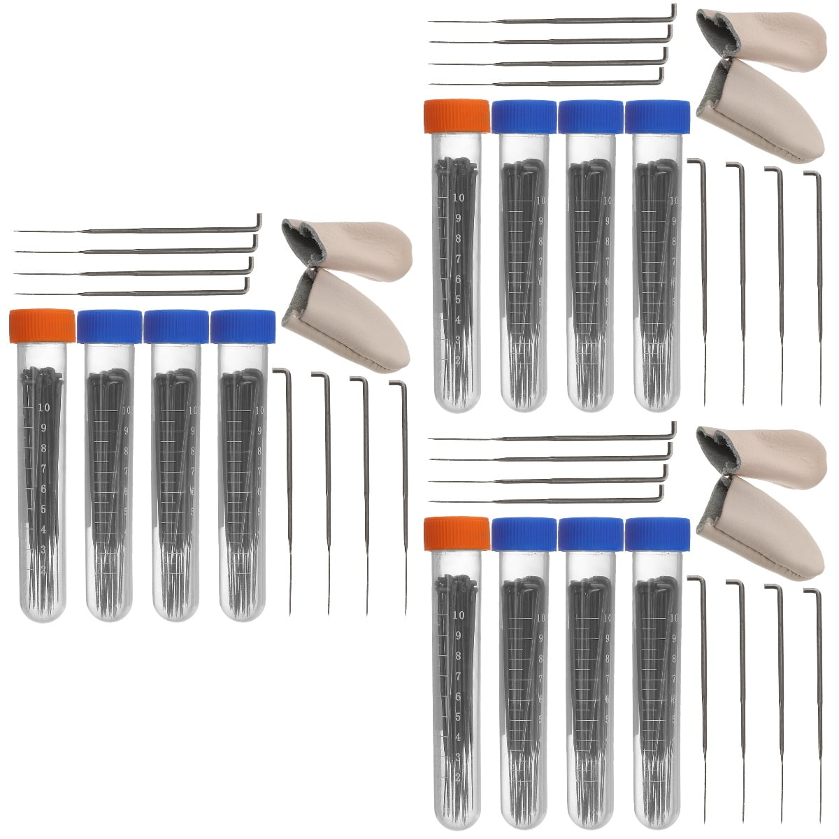 HOMEMAXS 3 Sets of Embroidery Punch Needle Cross Stitch Needle DIY ...