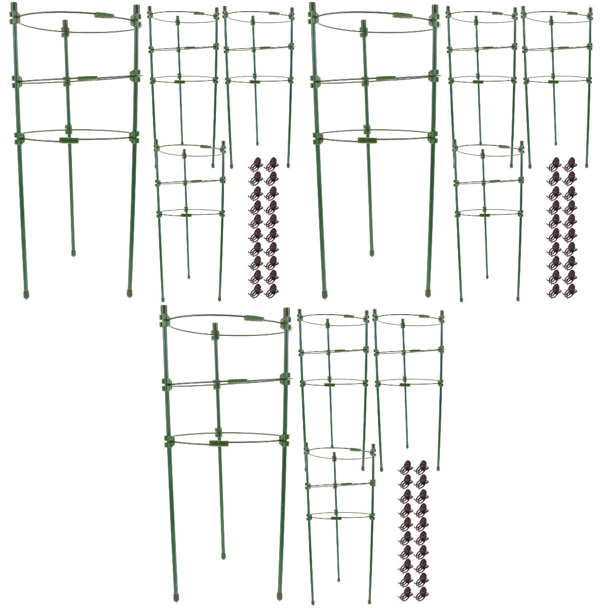 HOMEMAXS 3 Sets of Orchid Climbing Supports Garden Planting Racks ...