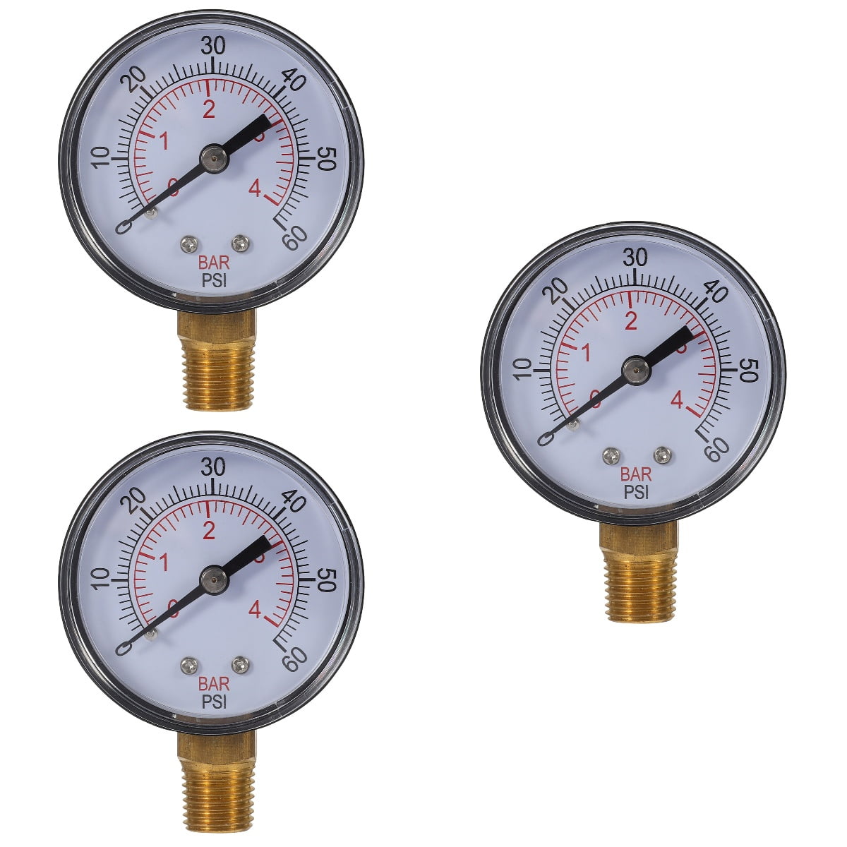 HOMEMAXS 3 Sets of Pool Pressure Gauge Filter Utility Water Pressure ...