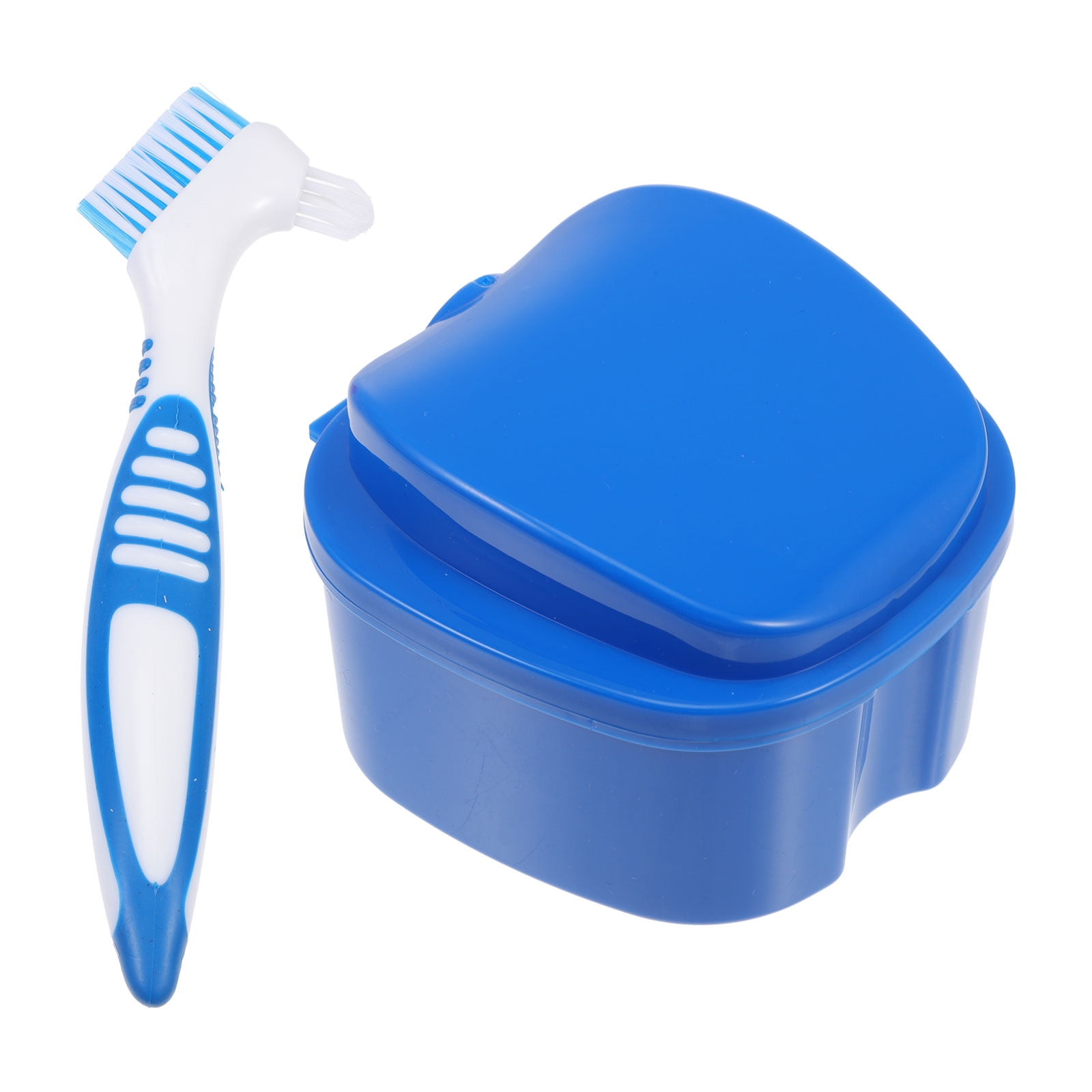 HOMEMAXS 3 Sets of Portable False Tooth Case Denture Box Brush Set for ...