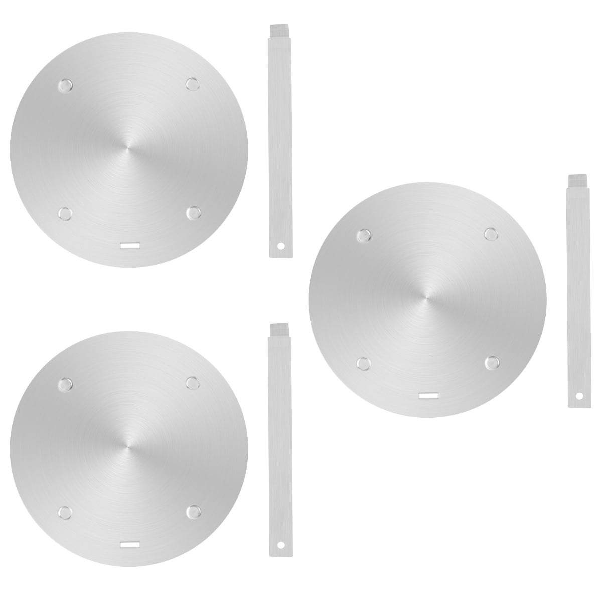 HOMEMAXS 3 Sets of Stainless Steel Induction Plate Induction Cooktop ...