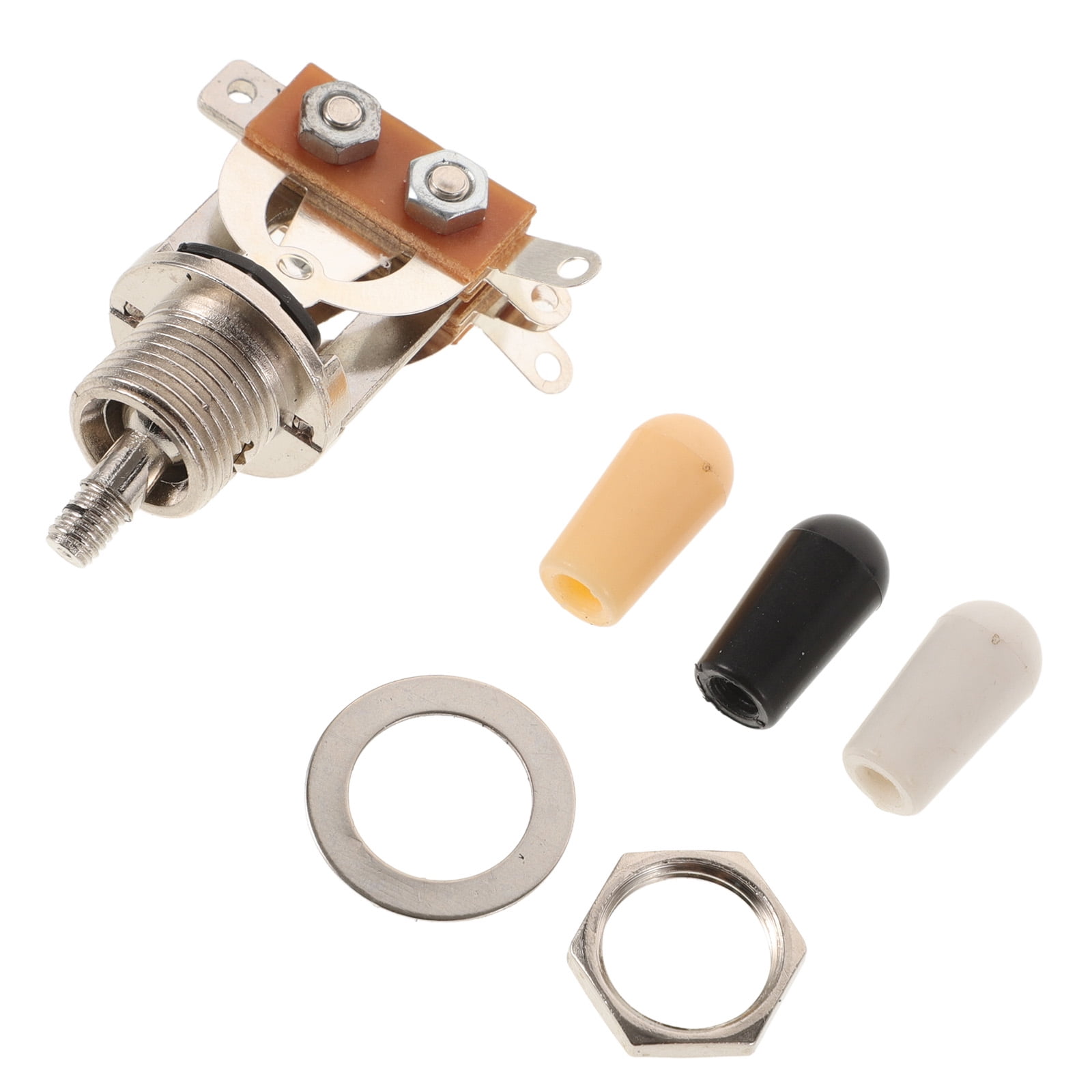 HOMEMAXS 3 Straight Guitar Toggle Switch Pickup Selector with Tip Knob Caps for Electric Guitars ...