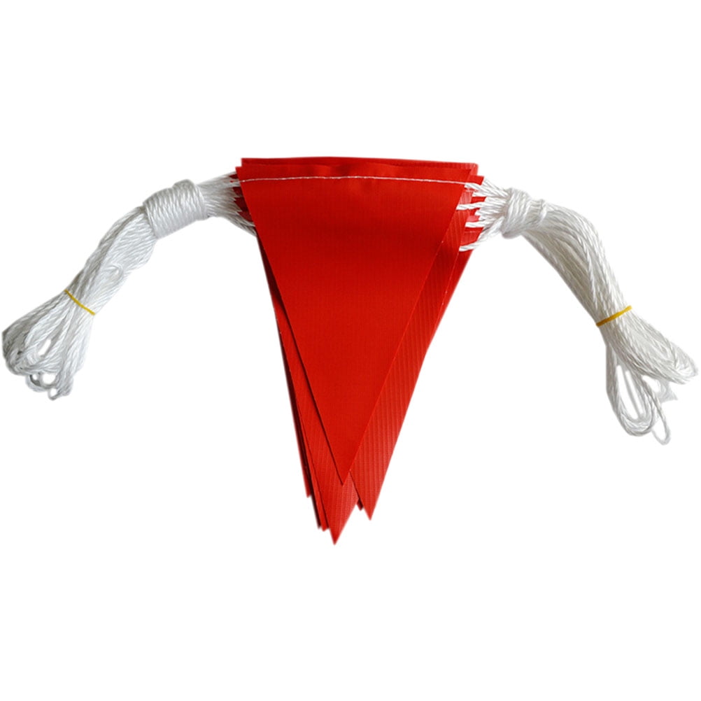 HOMEMAXS 3 Strings of Safety Flag Road Warning Flag High Visibility ...