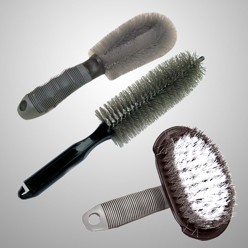 HOMEMAXS 3 in 1 Wheel Bristle Car Wheel Brush Rim Tire Brush ...