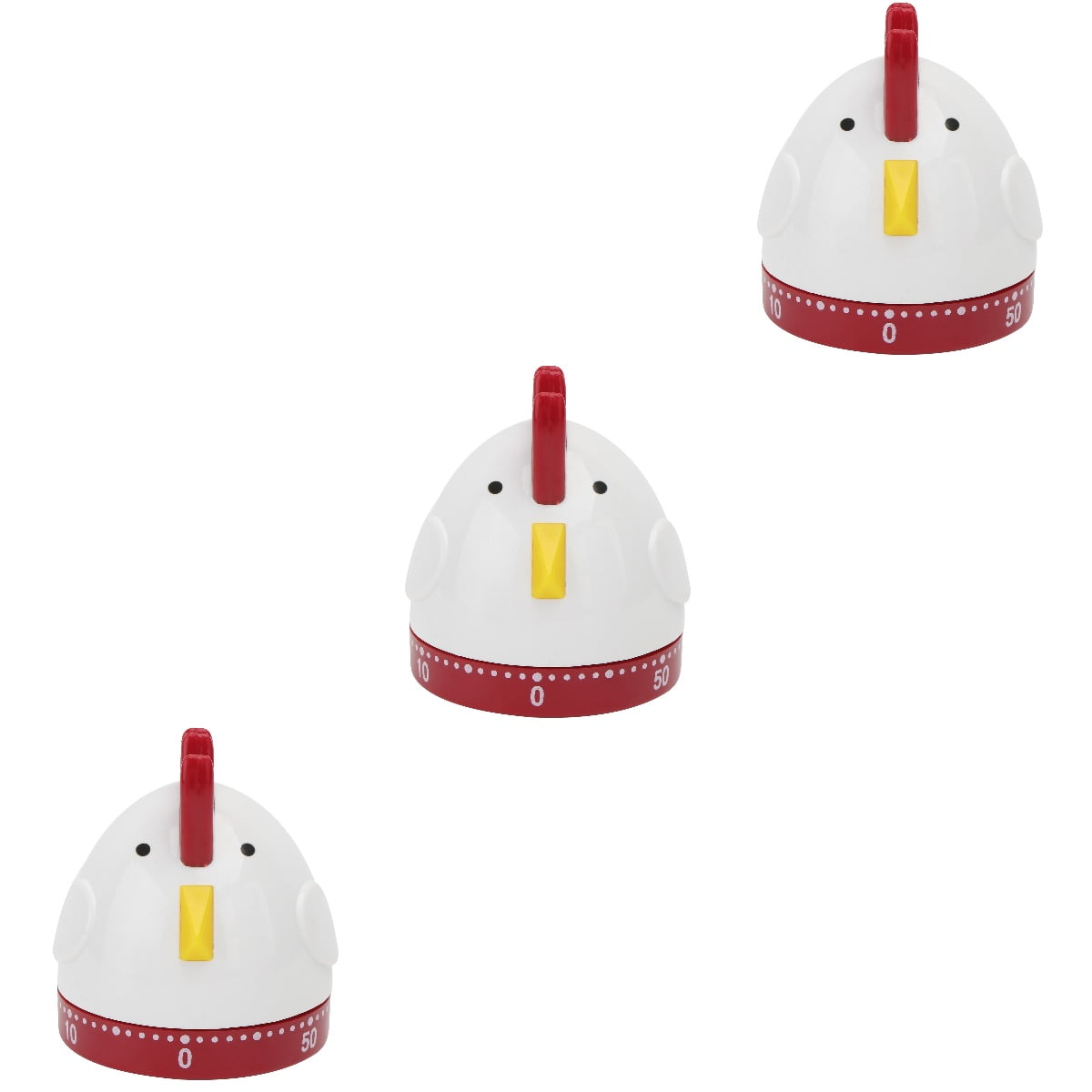 HOMEMAXS 3 pcs Cartoon Rooster Timer Home Mechanical Timer Kitchen Time ...