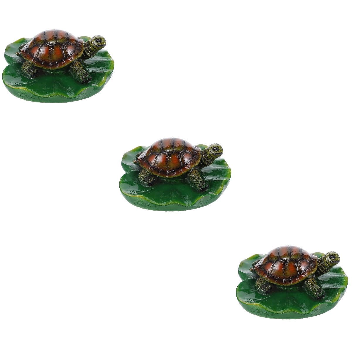 HOMEMAXS 3 pcs Floating Pond Decor Fountain Floating Turtle Resin ...