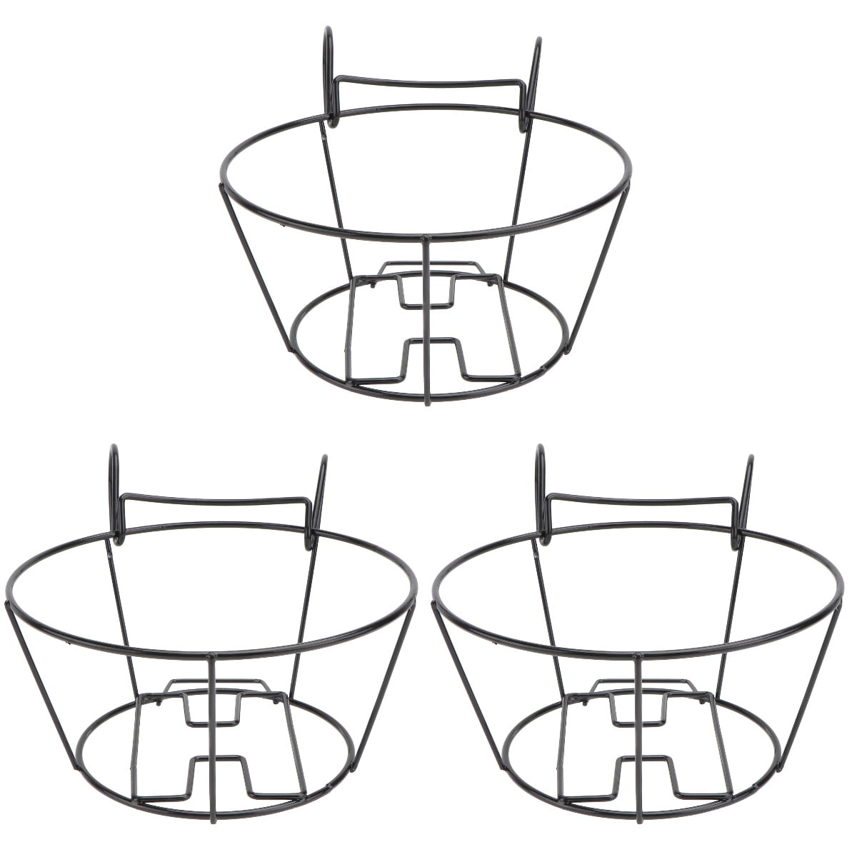 3 pcs Iron Flower Stand Decorative Flower Rack Wall-mounted Flowerpot ...