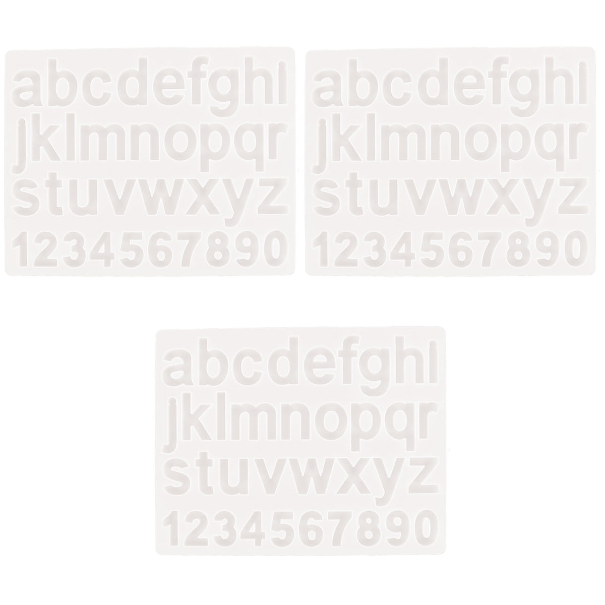 HOMEMAXS 3 pcs Numbers Letters Mold Jewelry Accessories Making Mold Epoxy Resin Mold - Walmart.com