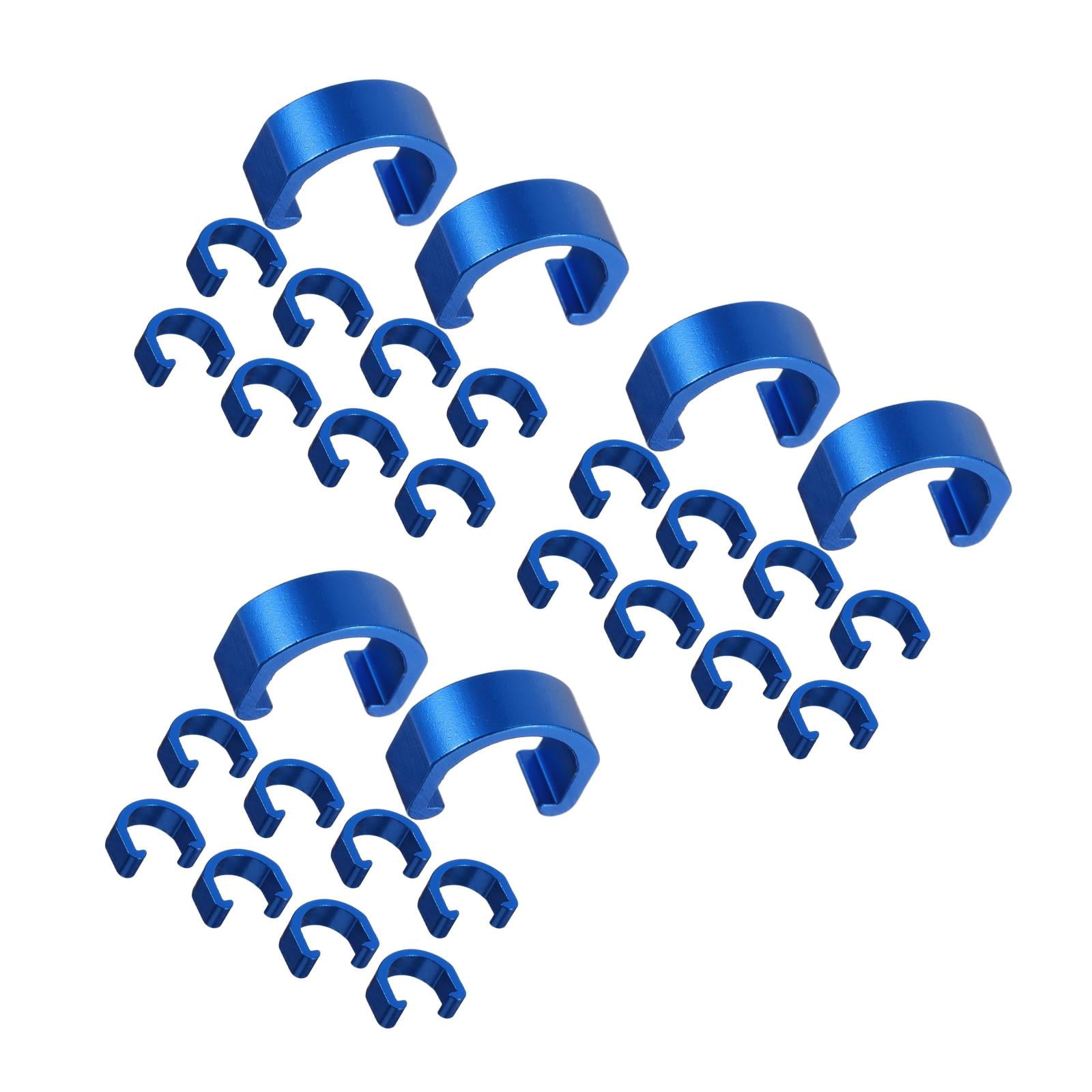HOMEMAXS 30 PCS Wire Clamps Tubing Clips Mountain Bike C Shaped Buckle ...