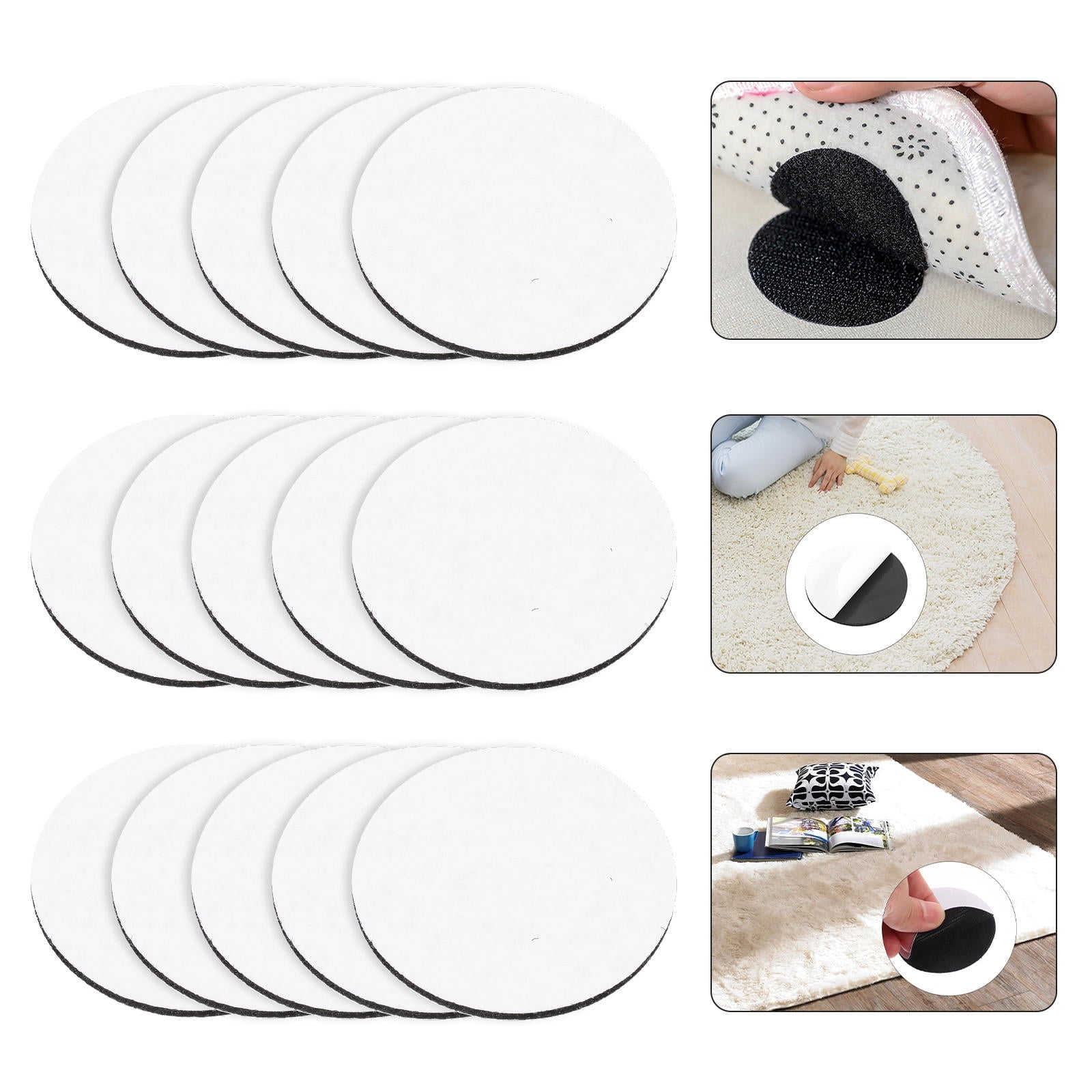 30 Pairs Round Corner Tapes Decorative Carpet Couch Stoppers Prevent ...