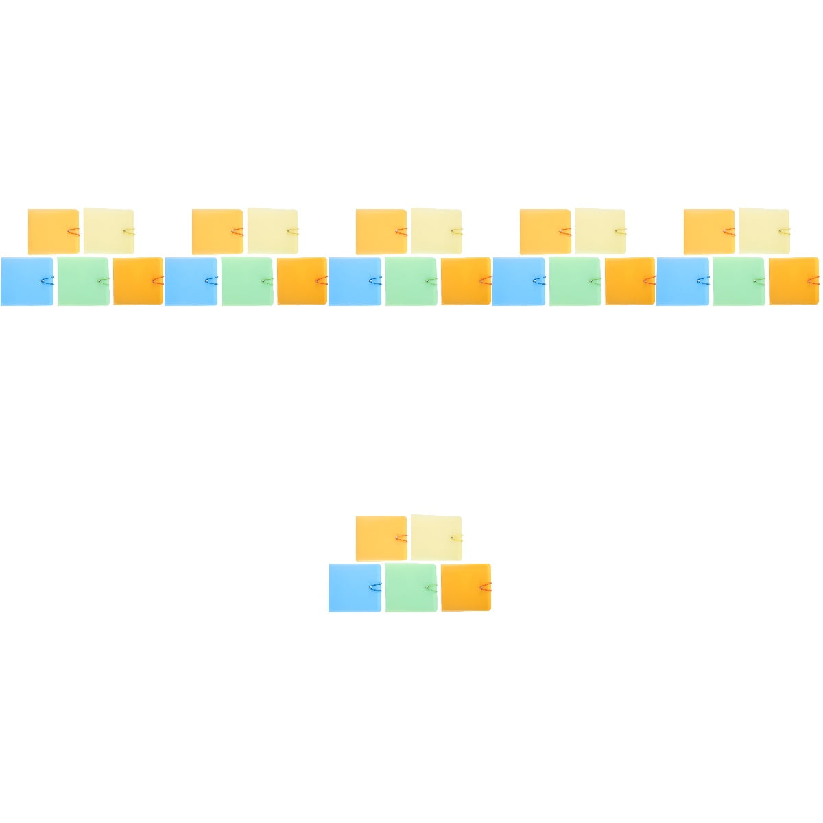 HOMEMAXS 30 Pcs Case Binder 12-Capacity Storage Book Wallet Bag ...