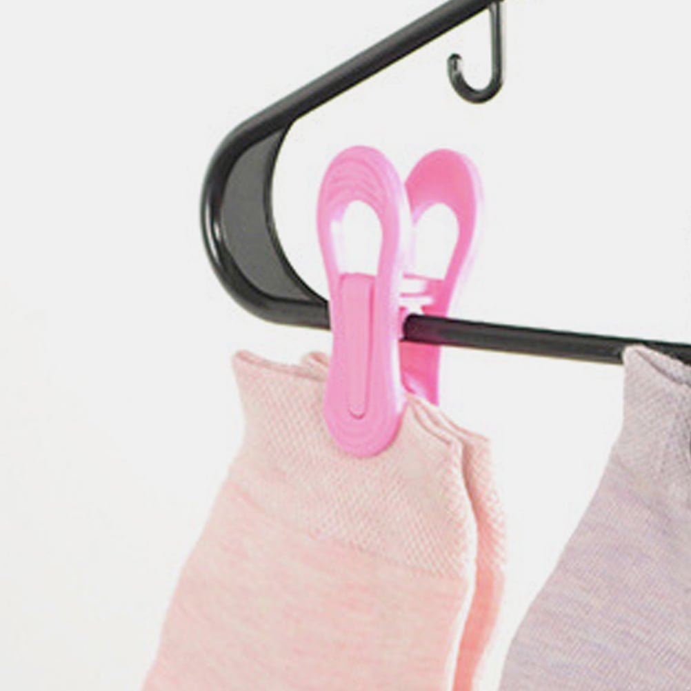 HOMEMAXS 30 Pcs Hanger Clips Multi-Purpose Plastic Hangers Clips ...
