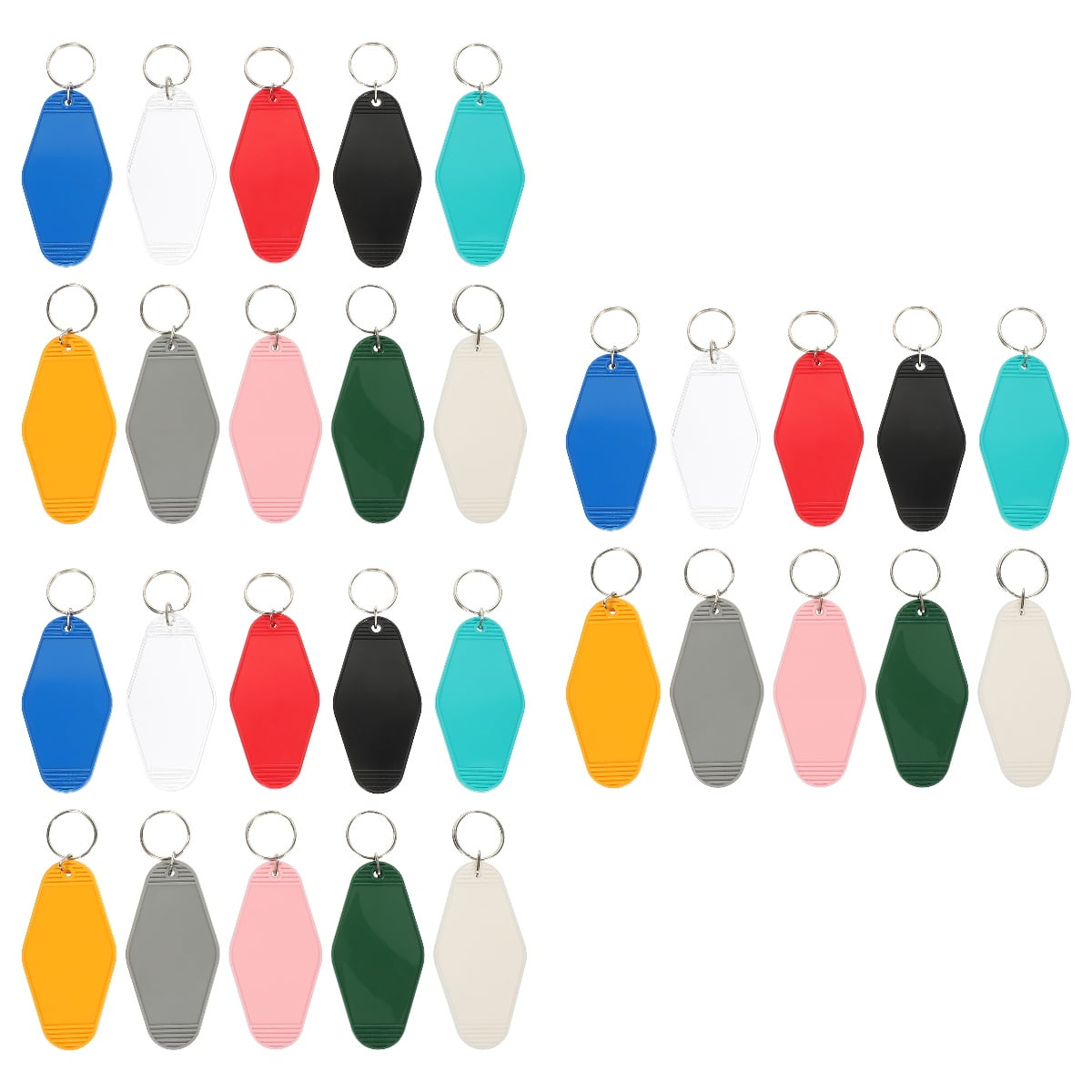 HOMEMAXS 30 Pcs Key Labels Luggage Key Chain Tags Motel Hotel ...