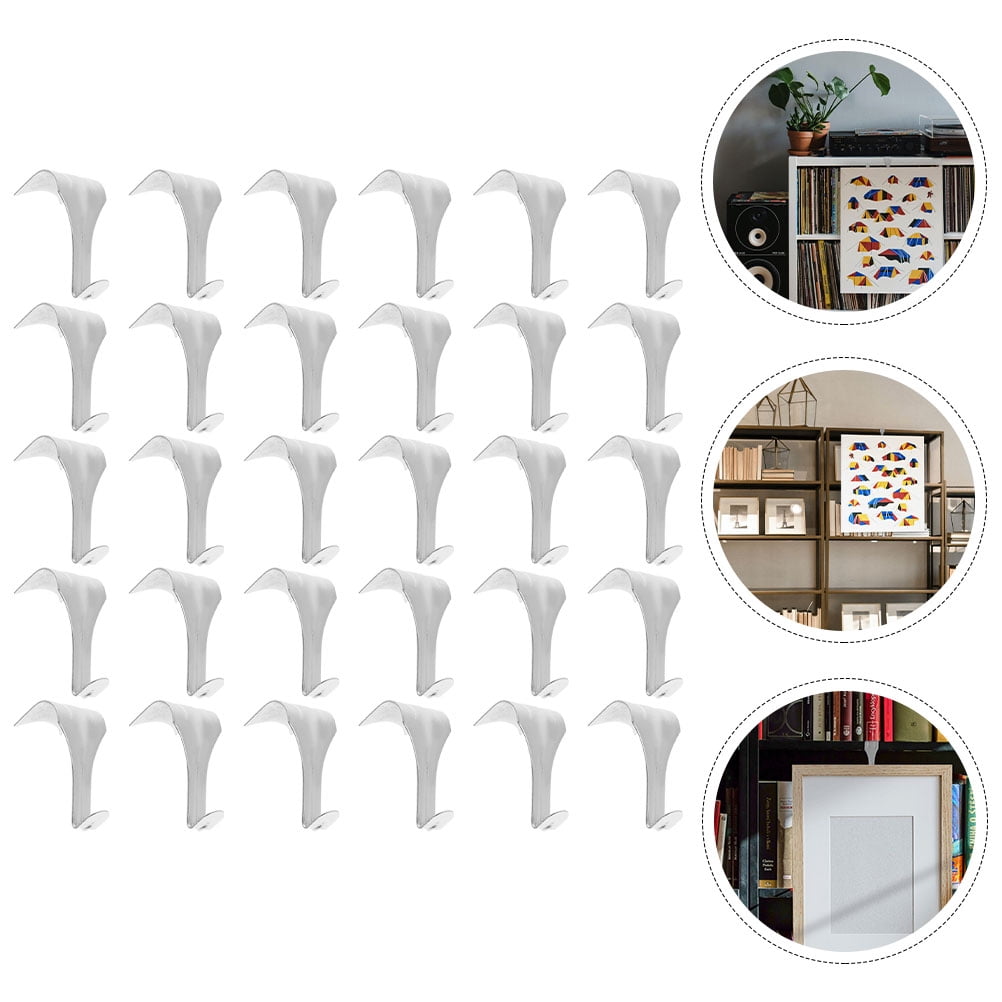 HOMEMAXS 30 Pcs Picture Hanging Hooks Art Gallery S-hook S-shaped ...