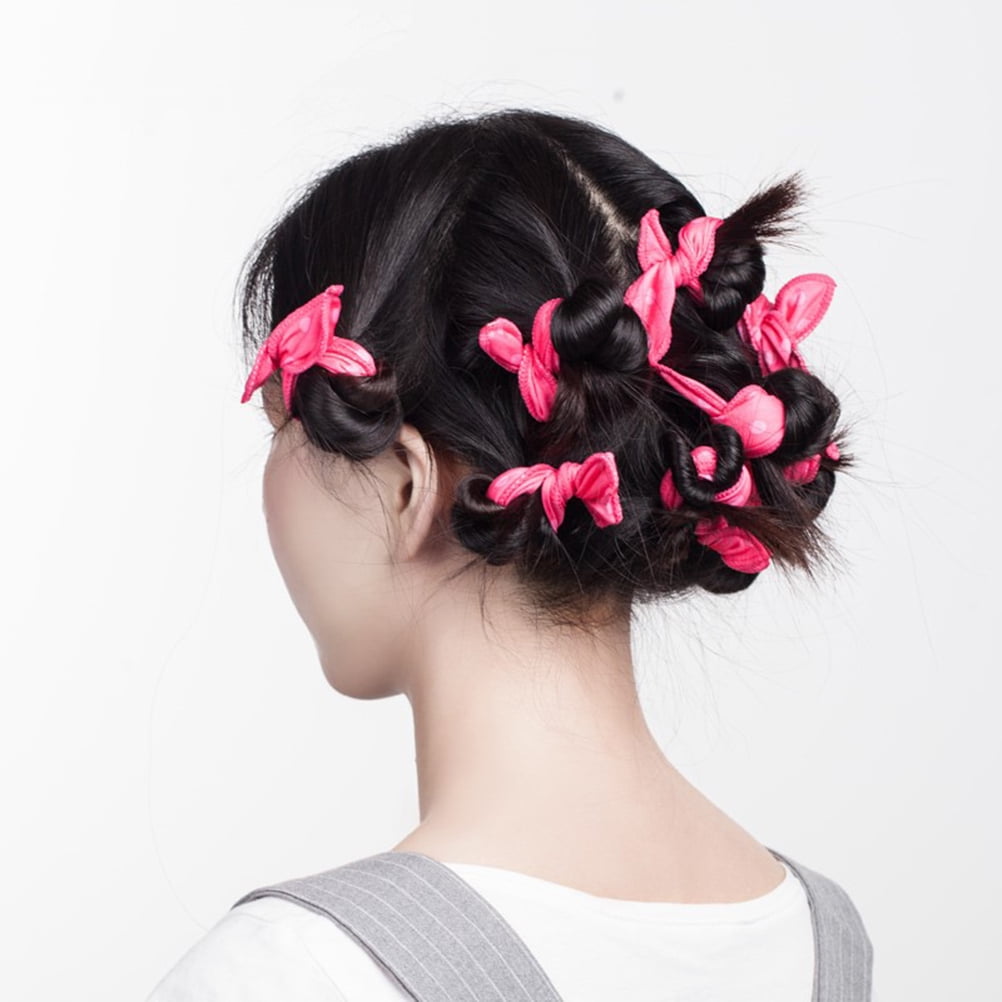 HOMEMAXS 30 Pcs Rabbit Ear Sleep Curling Tools DIY Wavy Curls Hair ...