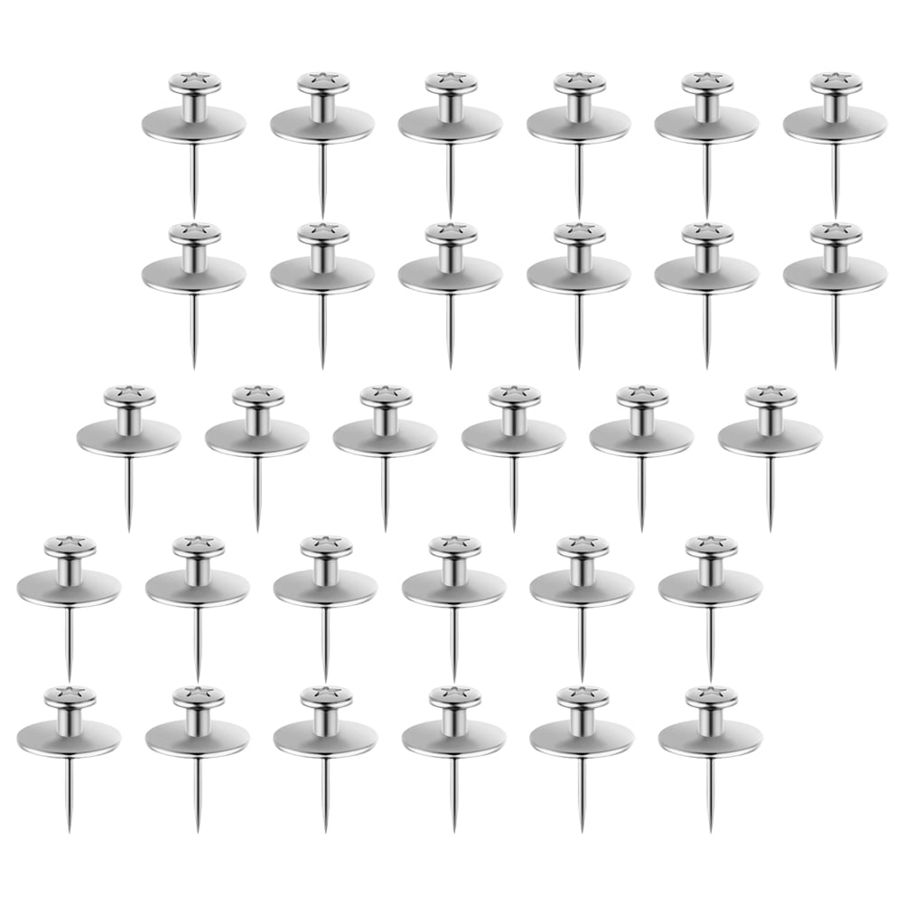 HOMEMAXS 30 Pcs Small Push Pin Flat Top Thumbtacks Bulletin Pins Miss ...